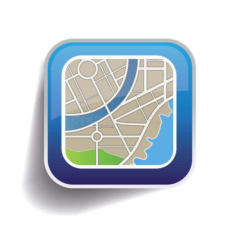Map button app vector stock vector. Illustration of future - 30564714
