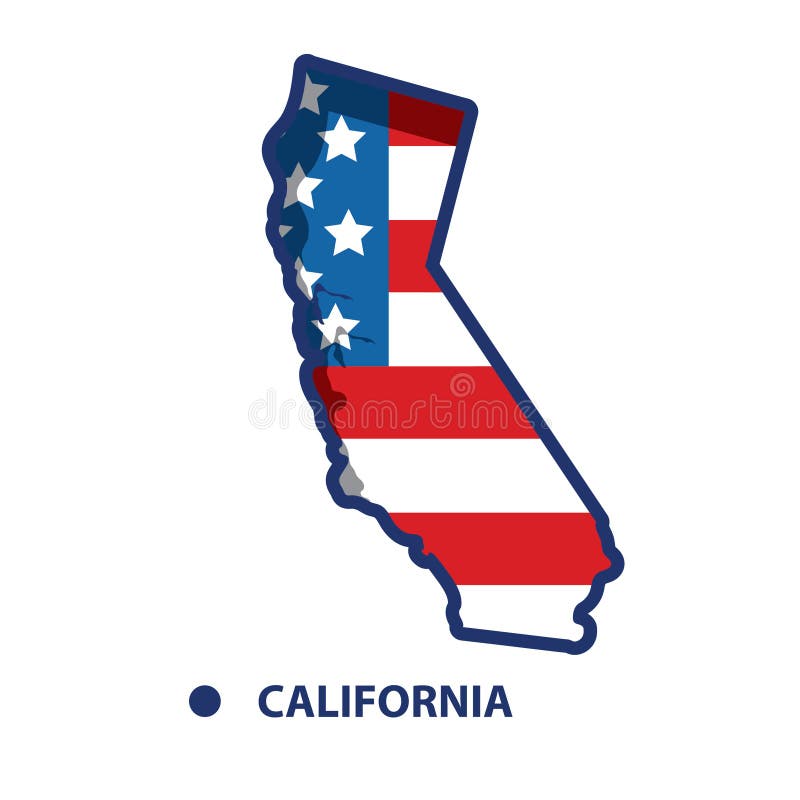 Map of California. Vector Illustration Decorative Design Stock Vector ...