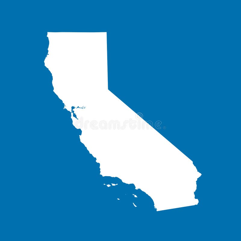 Map of the California stock vector. Illustration of north - 204700217