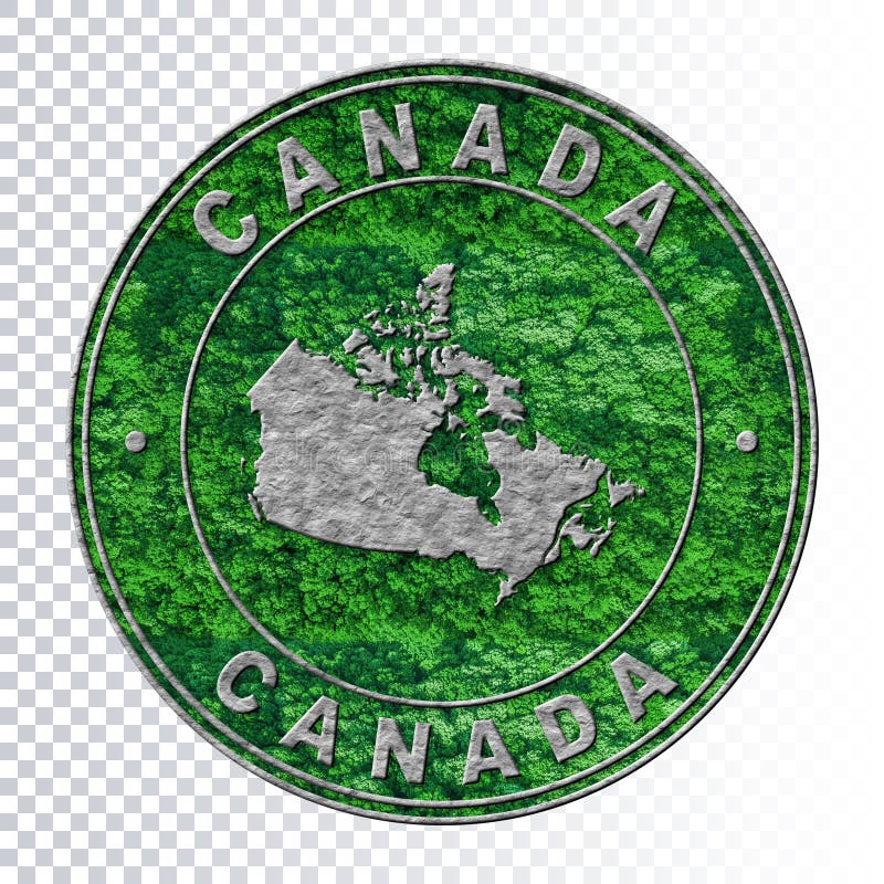 Map of Canada, Environment Concept, Co2 Emission Concept Stock ...