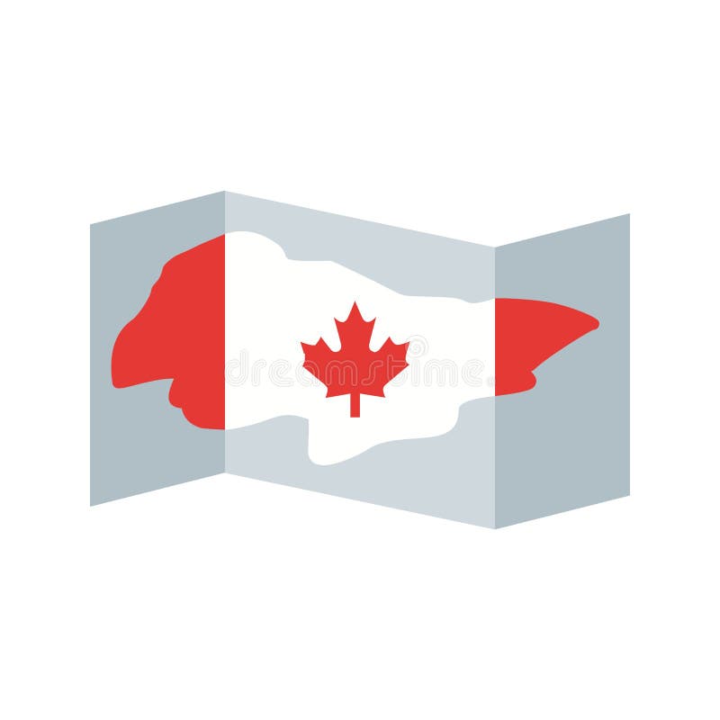 Map of Canada stock vector. Illustration of banner, flag - 90346149