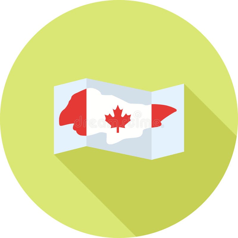 Map of Canada stock vector. Illustration of north, flag - 91638437