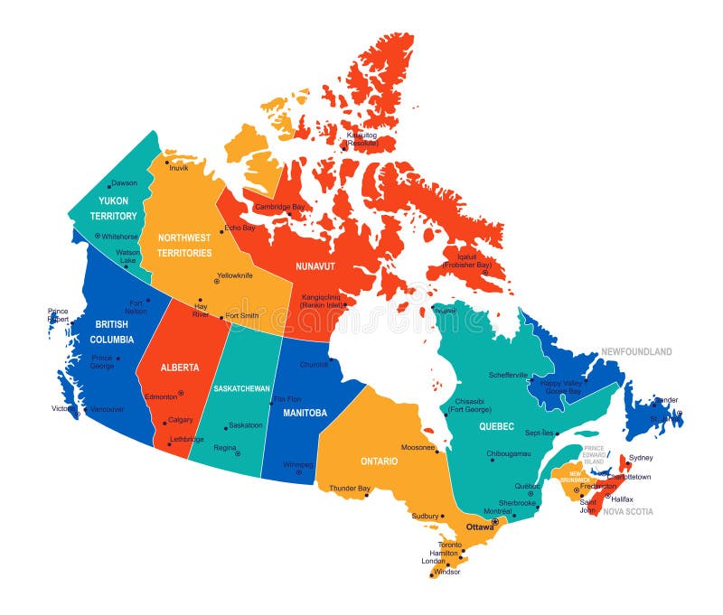 Map of Canada - Highly Detailed Vector Illustration Stock Illustration ...