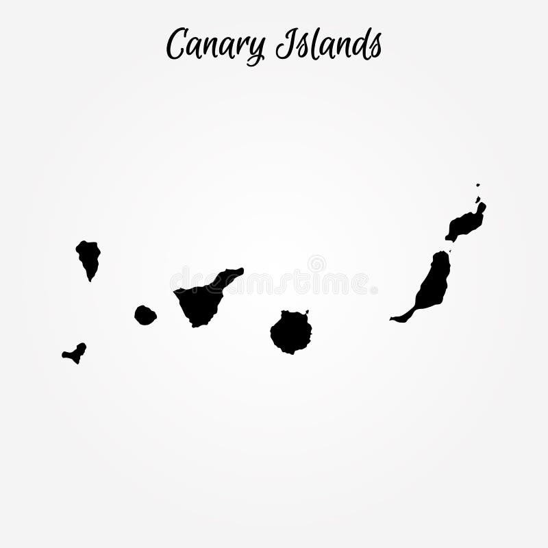 Map of the Canary Islands. Vector Illustration. World Map Stock ...