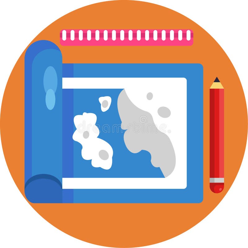 Cartography icon stock vector. Illustration of location - 224209233