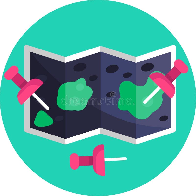 Map cartography icon stock vector. Illustration of navigator - 186431511