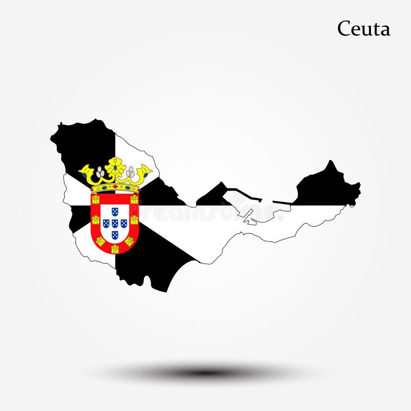 Map of Ceuta. Vector Illustration. World Map Stock Illustration ...