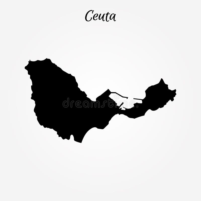Map of Ceuta. Vector Illustration. World Map Stock Illustration ...