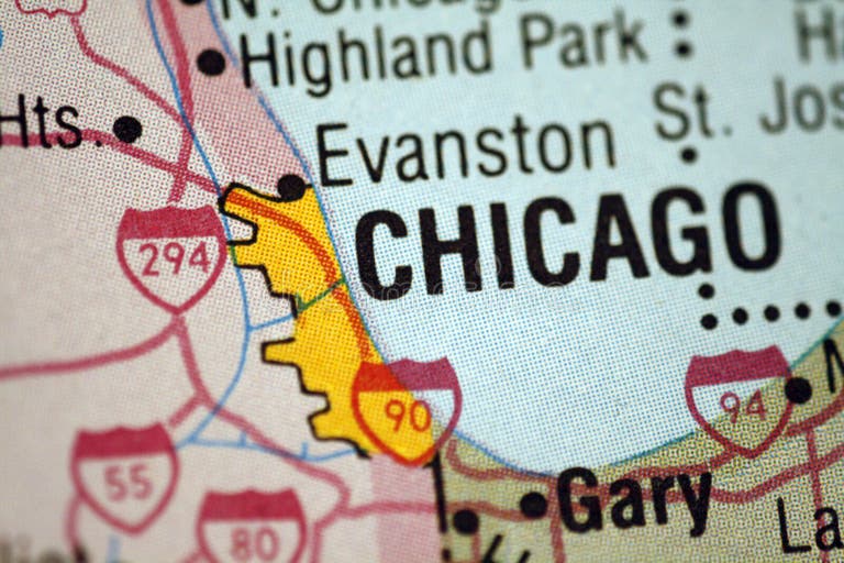 Map Chicago Area Broadview Stock Photos - Free & Royalty-Free Stock ...