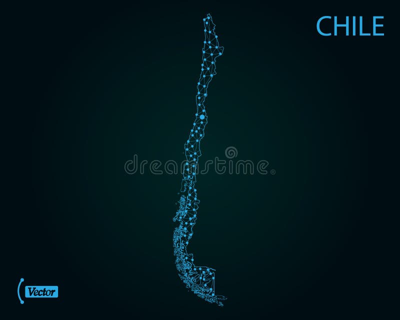 Map of Chile. Vector Illustration. World Map Stock Illustration ...