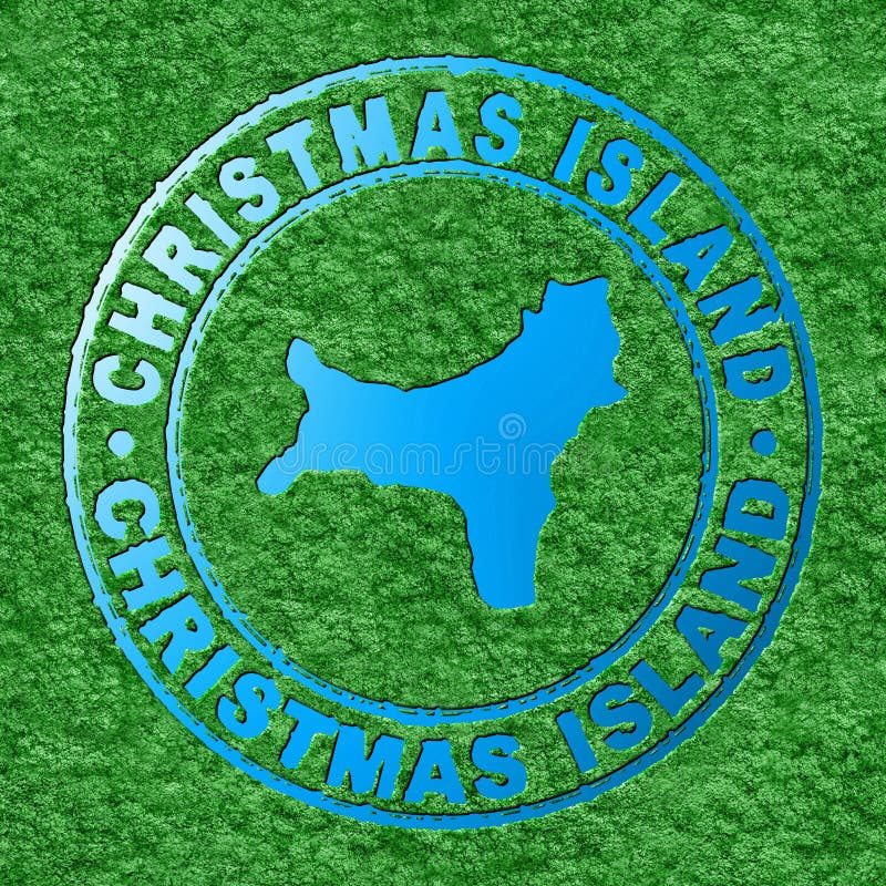 Map of Christmas Island, Forest with Water Map Stock Image - Image of ...