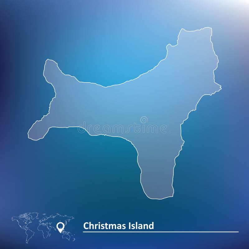 Map of Christmas Island stock vector. Illustration of design - 125149060