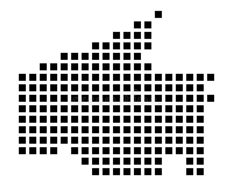 Map of the City Allen (Texas) Stock Illustration - Illustration of ...