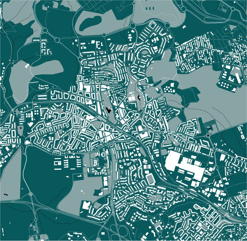 Map of the City of Amadora, Portugal Stock Vector - Illustration of ...