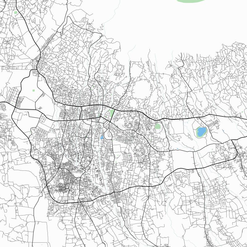 Map of the city of Arusha. stock illustration. Illustration of plan ...