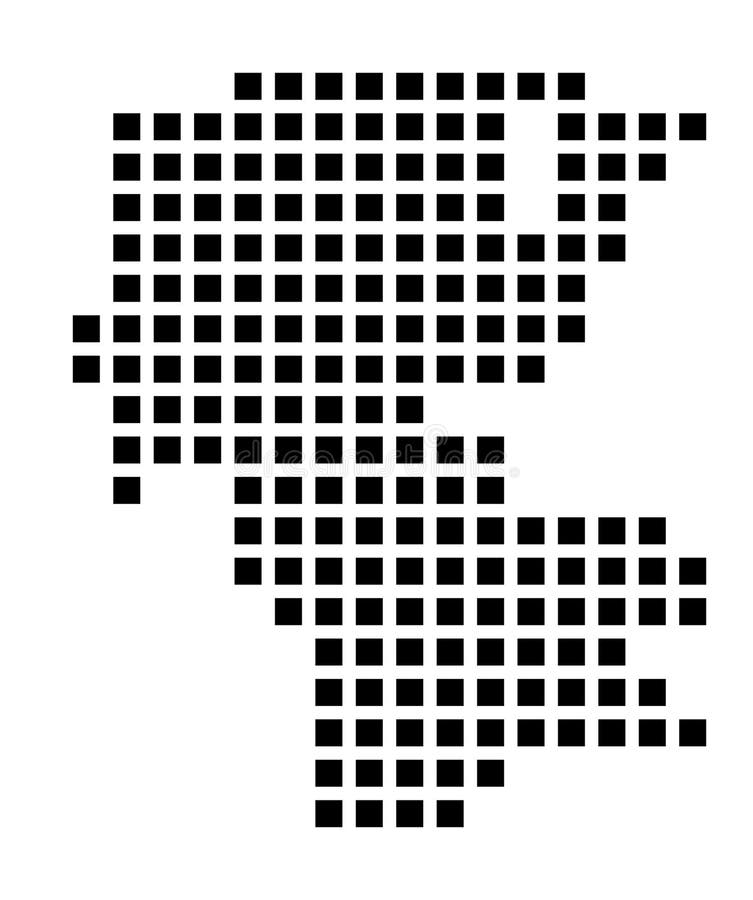 Map of the City Auburn (Washington) Stock Illustration - Illustration ...