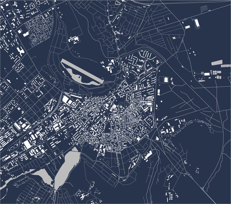 Map of the City of Balti, Moldova Stock Illustration - Illustration of ...