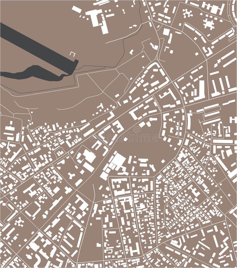 Map of the City of Balti, Moldova Stock Illustration - Illustration of ...