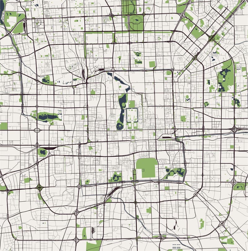 Beijing Road Map Stock Illustrations – 108 Beijing Road Map Stock ...
