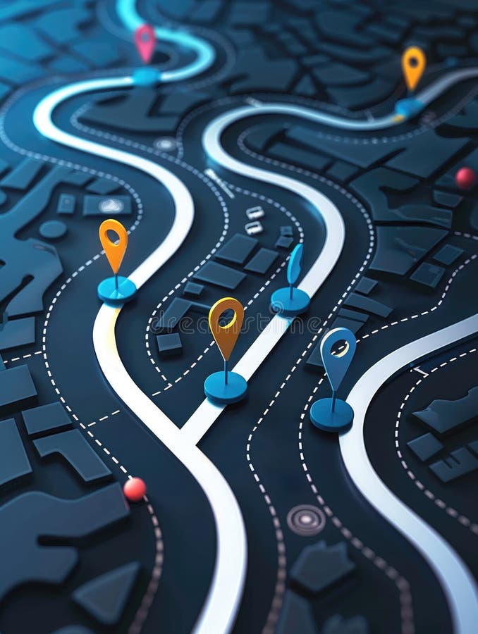 Blue Street Map Yellow Line Stock Photos - Free & Royalty-Free Stock ...