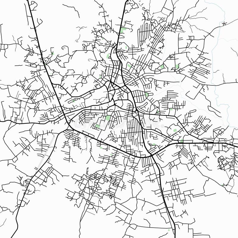 Map of the city of Bo. stock illustration. Illustration of drawing ...