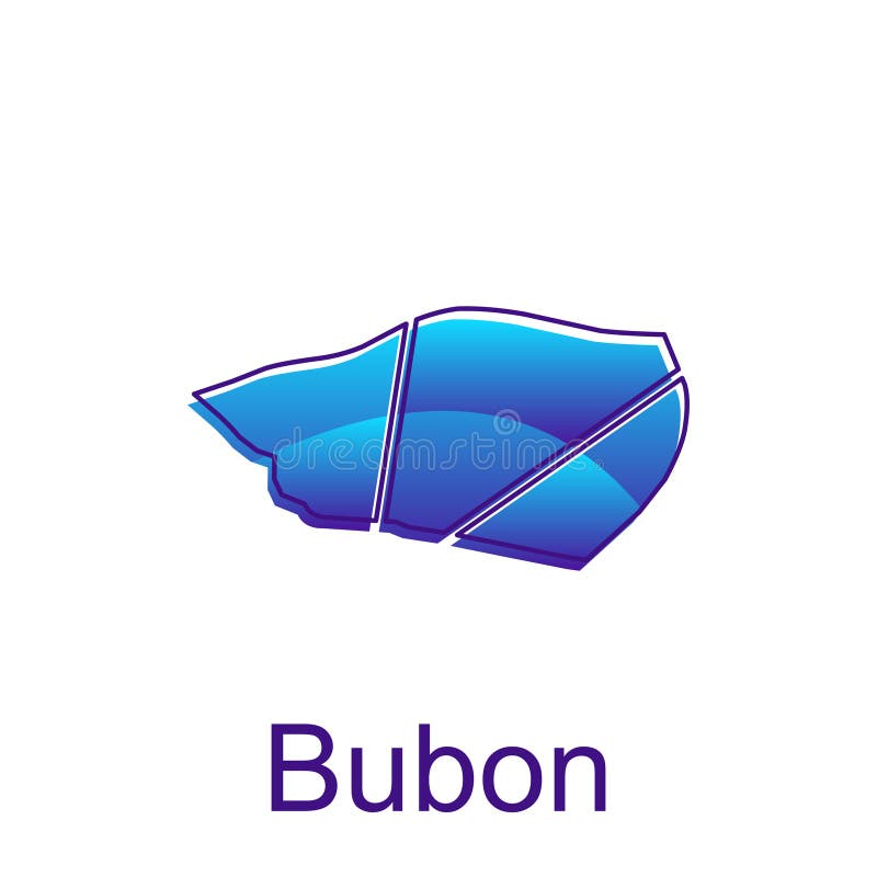 Map City of Bubon Vector Design Template, Indonesia Map with States and ...