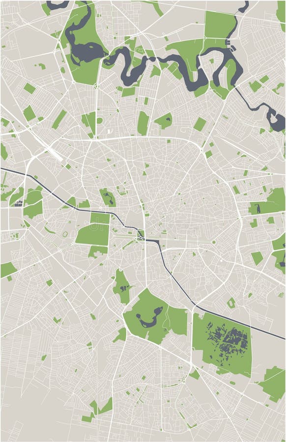 Bucharest Map. Detailed Map of Bucharest City Poster with Streets ...