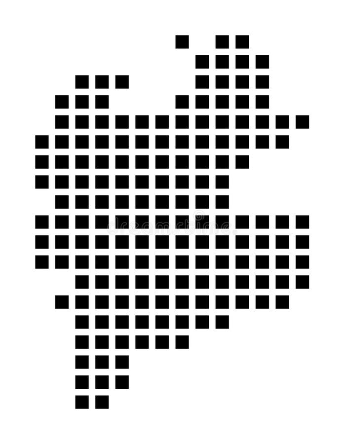 Map of the City Carrollton (Texas) Stock Illustration - Illustration of ...