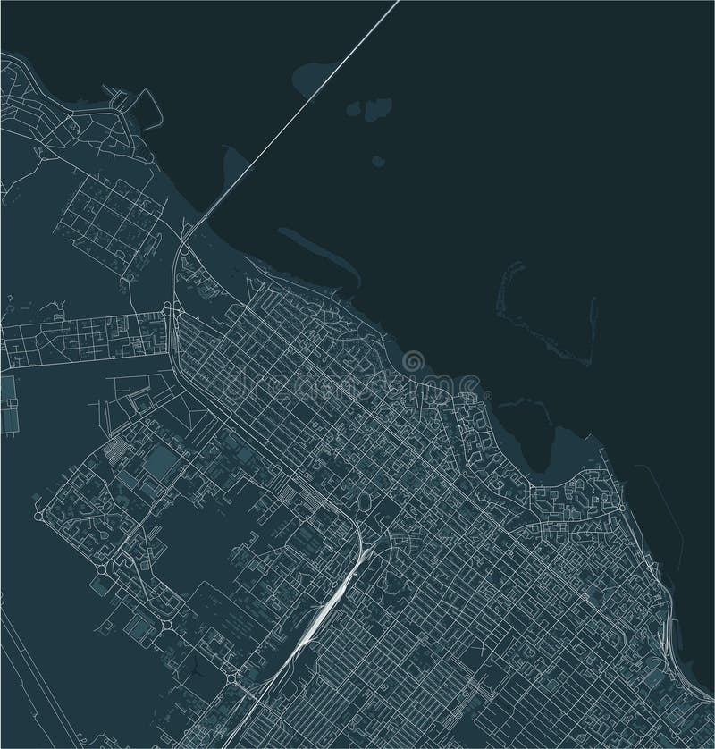 Map of the City of Cherkasy, Ukraine Stock Illustration - Illustration ...