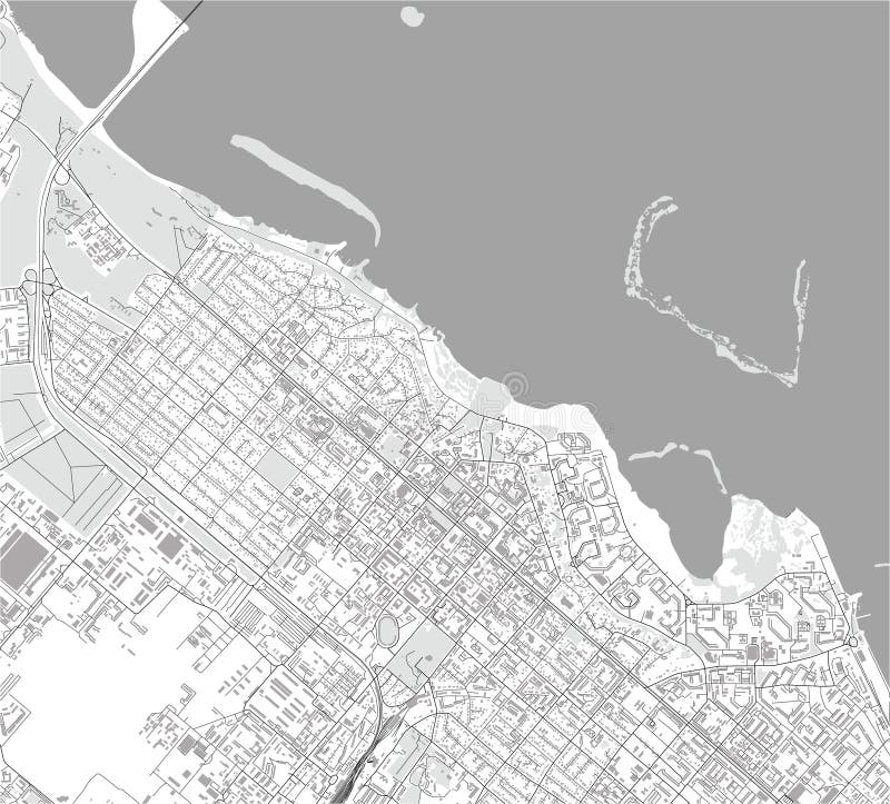 Map of the City of Cherkasy, Ukraine Stock Vector - Illustration of ...