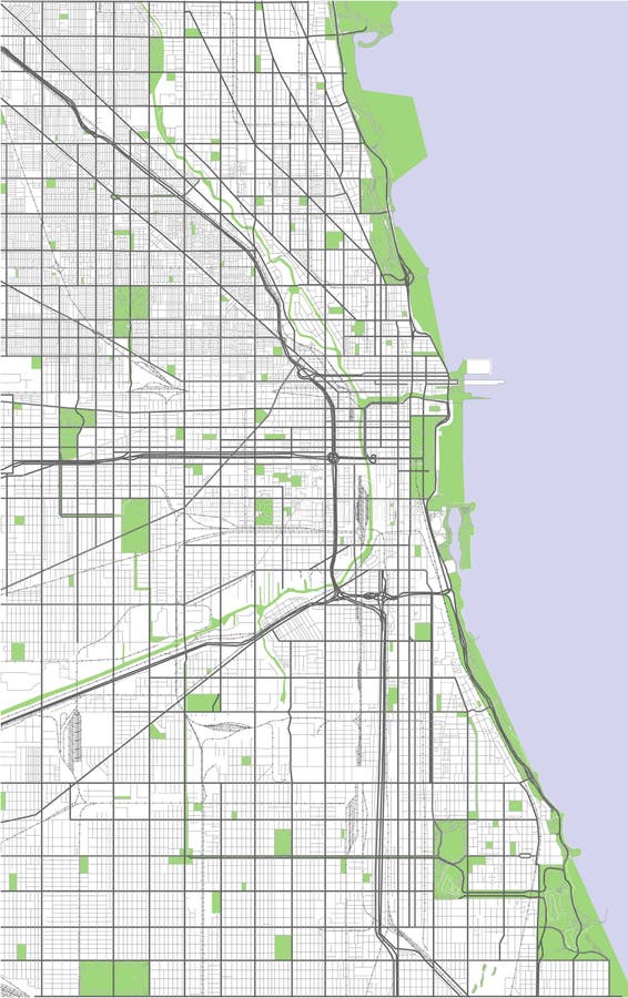 Chicago Downtown Chicago River Stock Illustrations – 336 Chicago ...