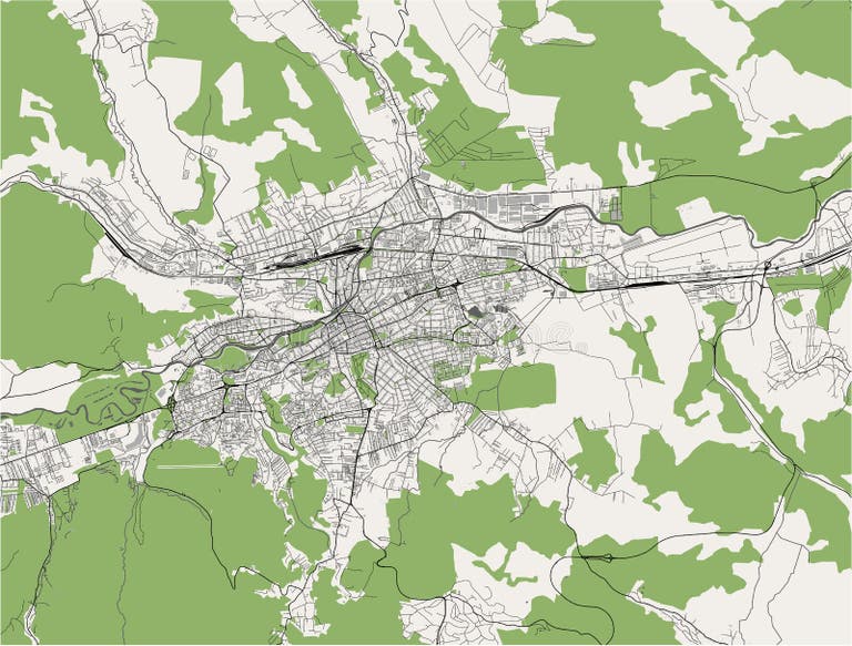 Map City Cluj Napoca Romania Stock Illustrations – 47 Map City Cluj ...