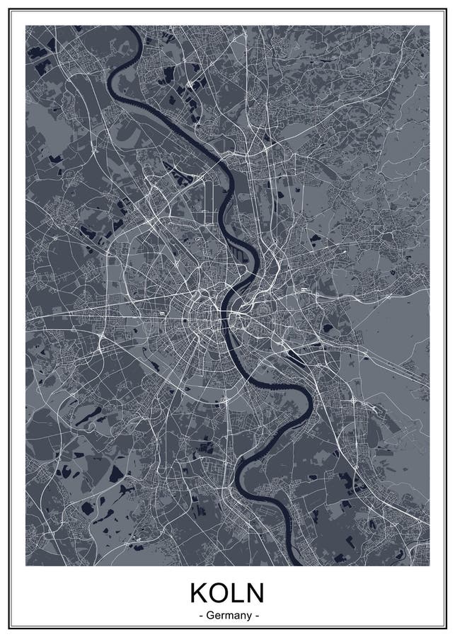 Koln Map Stock Illustrations – 47 Koln Map Stock Illustrations, Vectors ...