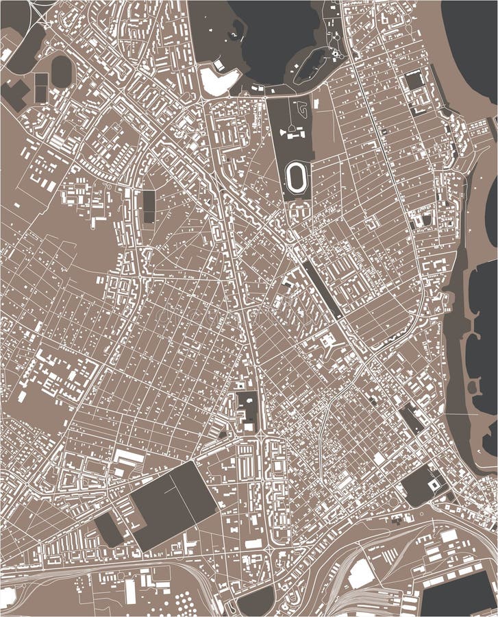 Map of the City of Constanta, Romania Stock Vector - Illustration of ...