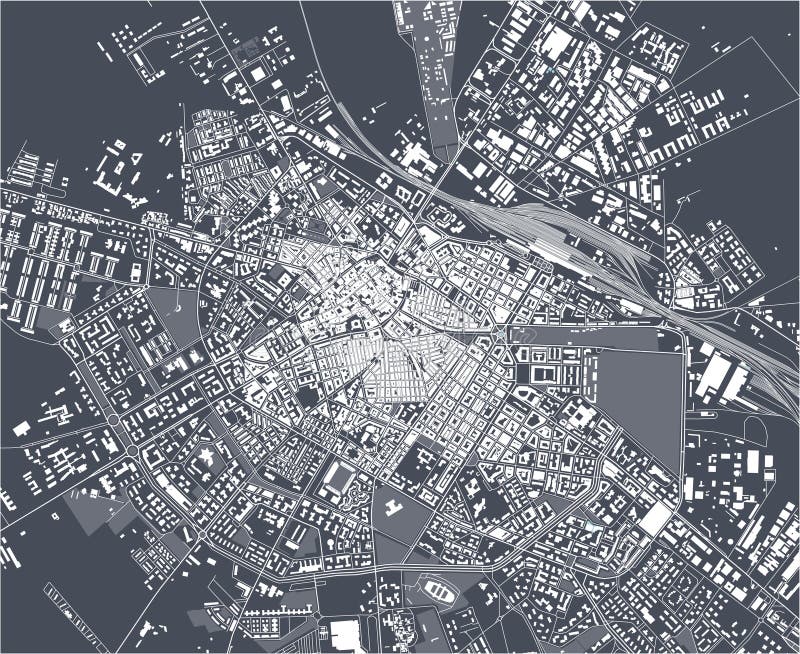 Map of the City of Foggia, Italy Stock Vector - Illustration of scale ...