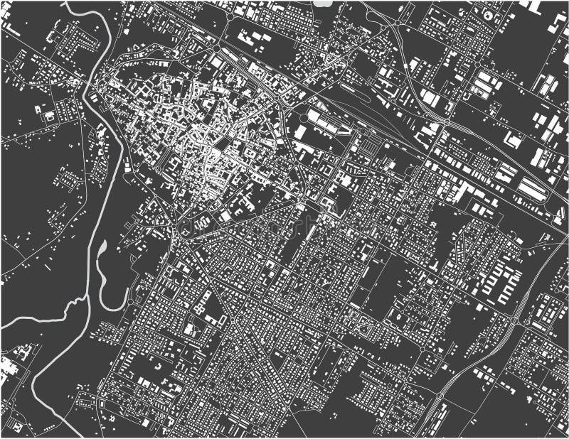 Map of the City of Forli, Italy Stock Vector - Illustration of ...