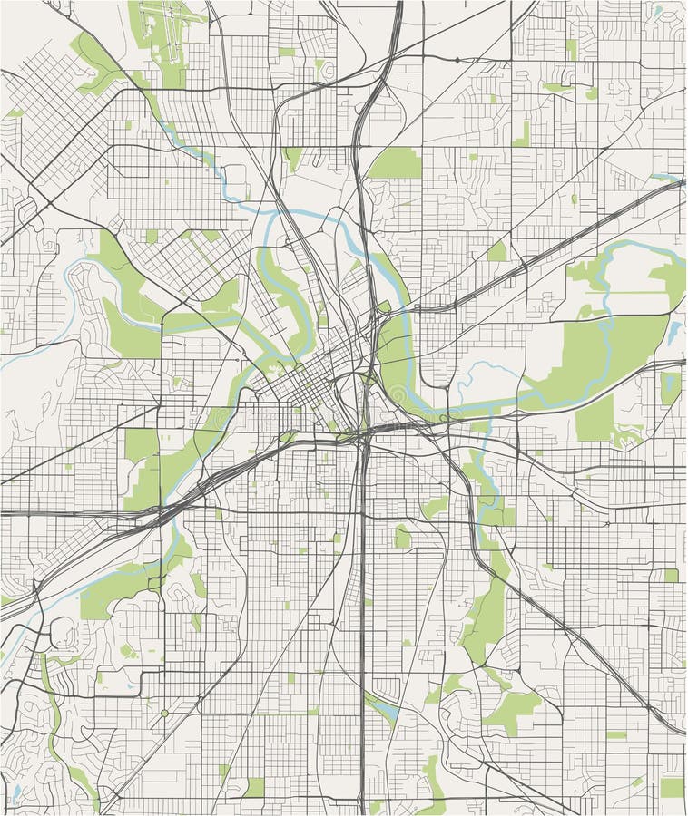 Fort Worth City Street Map