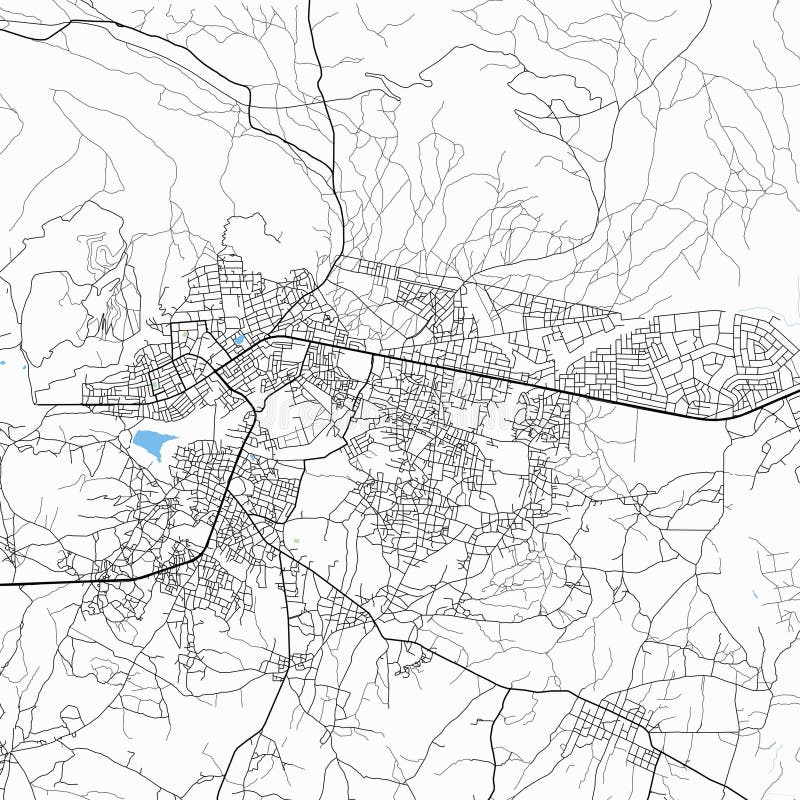 A map of the city of Gate. stock illustration. Illustration of diagram ...