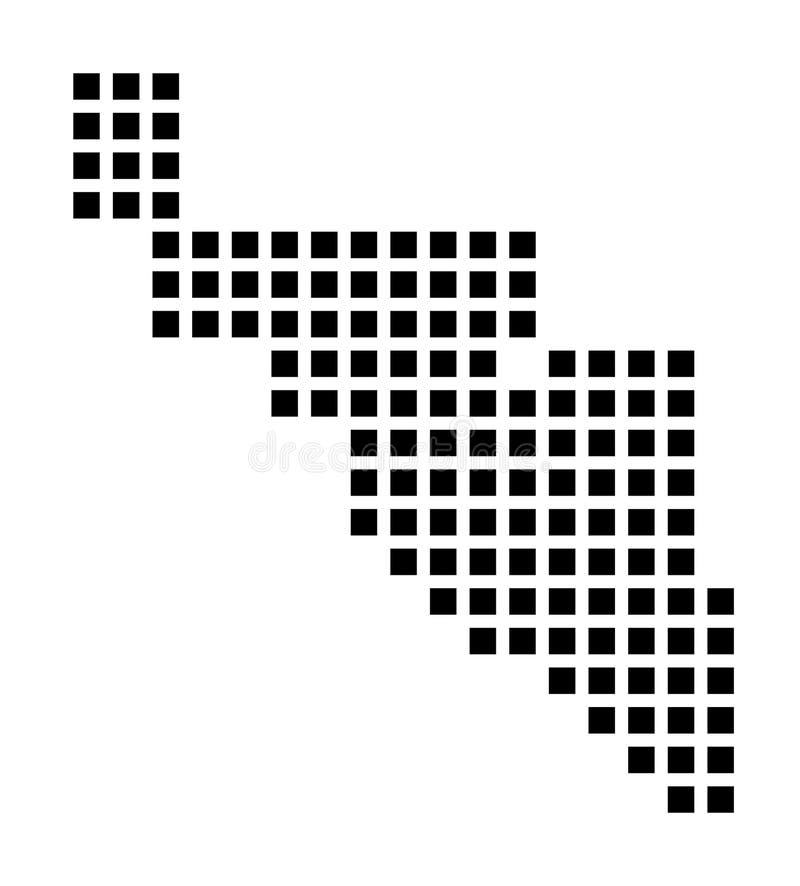 Map of the City Hialeah (Florida) Stock Illustration - Illustration of ...