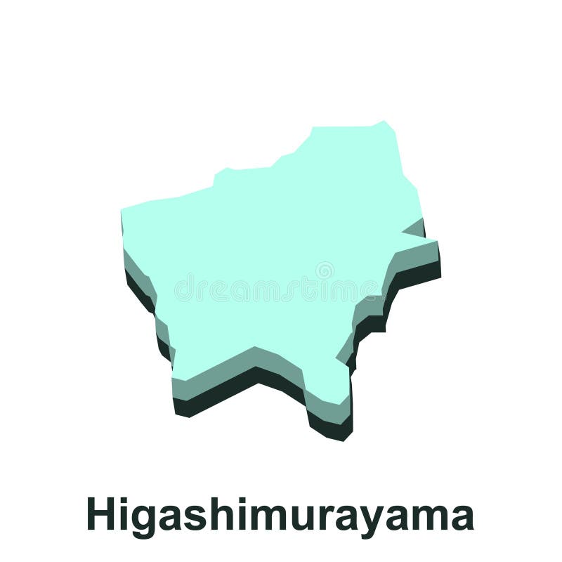 Map City of Higashimurayama Design, Logotype Element for Template Stock ...