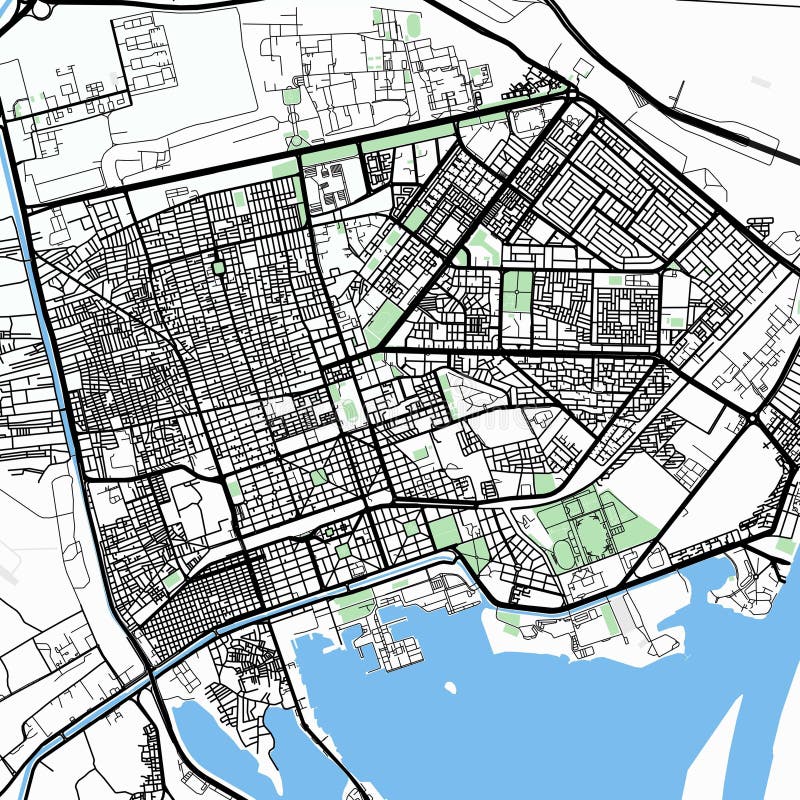 Political Simple Map Of As Ismailiyah Ismailia