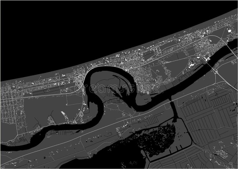 Map of the City of Jurmala, Latvia Stock Vector - Illustration of ...
