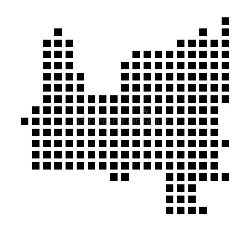 Map of the City Kettering (Ohio) Stock Illustration - Illustration of ...