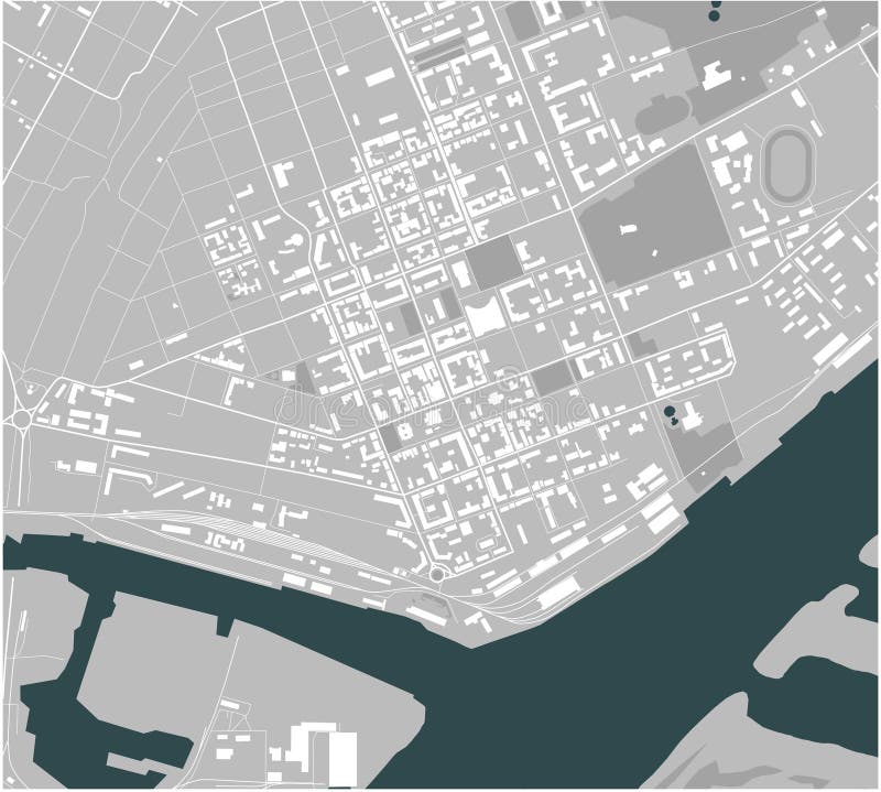 Kherson, Ukraine - Highlighted. Administrative Stock Illustration ...