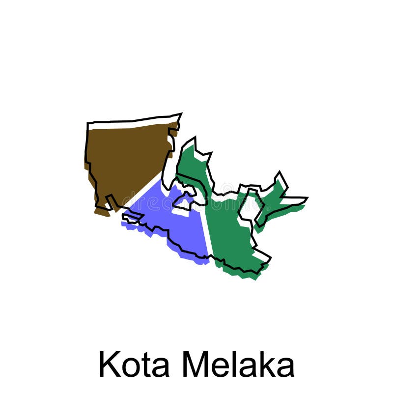 Map City of Kota Tinggi Vector Design Template, Infographic Vector Map ...