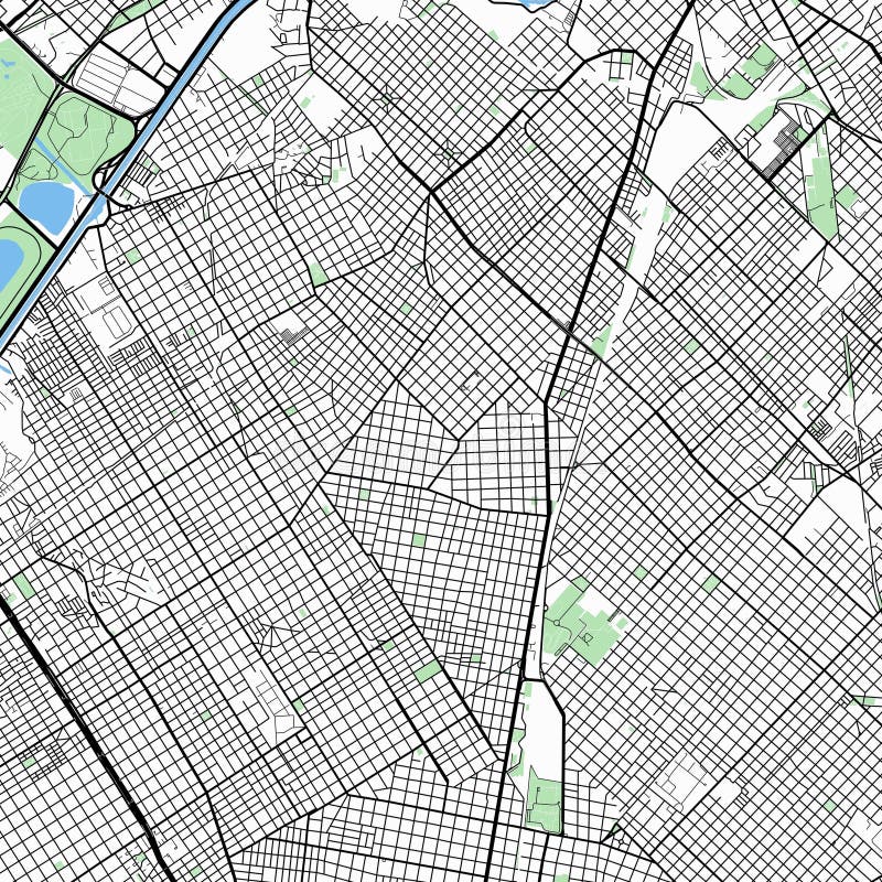 Map of the city of Lanus. stock illustration. Illustration of circle ...