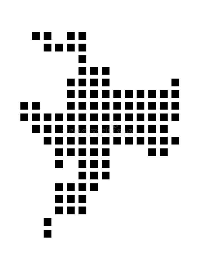 Map of the City Logan (Utah) Stock Illustration - Illustration of black ...