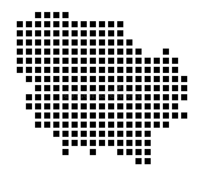 Map of the City Mansfield (Texas) Stock Illustration - Illustration of ...