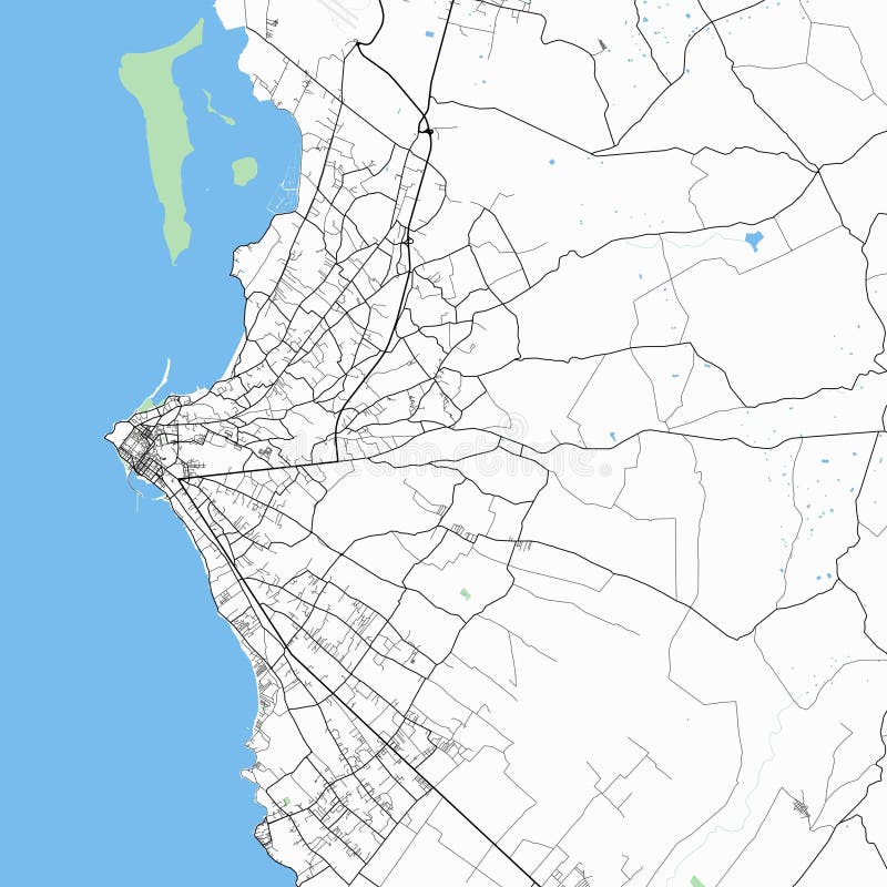 Map of the City of Marsala. Stock Illustration - Illustration of soil ...