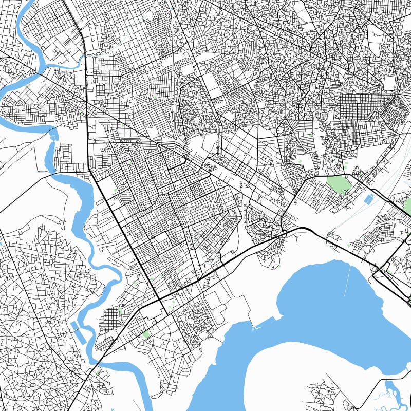 Map of the city of Matola. stock illustration. Illustration of drawing ...